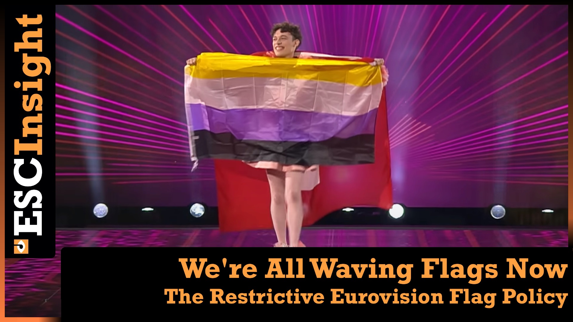 ESC Insight | Nemo at the Eurovision 2024 flag parade (photo: SVT/EBU ...
